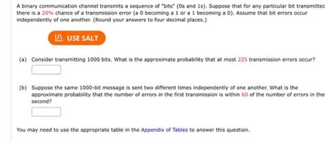 Solved A Binary Communication Channel Transmits A Sequence Chegg