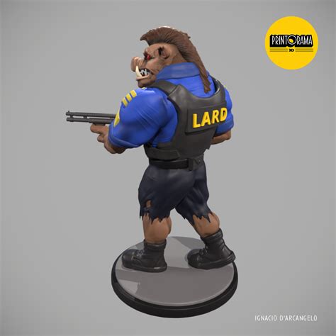 Archivo STL PIG COP DUKE NUKEM Objeto de impresión 3D para