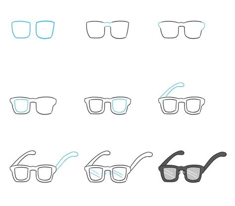 Facile et mignon Idées de dessin Lunettes Comment dessiner Lunettes