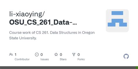 Github Li Xiaoyingosucs261data Structures Course Work Of Cs 261