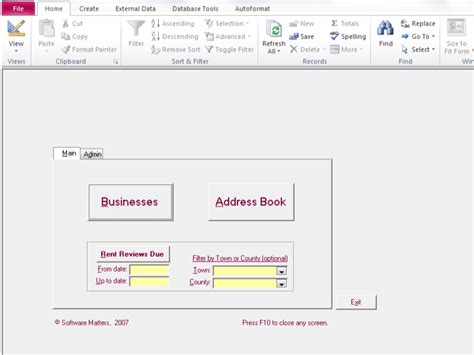 Software Matters Examples Of Bespoke Access Databases Created For Business