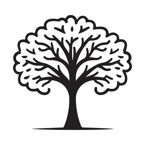 Tree Single Line Icon Design Outline 47109350 Vector Art At Vecteezy
