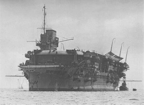 Aircraft Carrier Hms Courageous With The Home Fleet July 1934 [1542 X