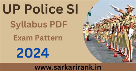 Up Police Si Syllabus Pdf Key Exam Pattern Highlights For 2024