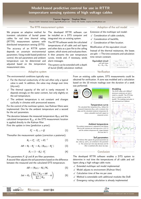 Pdf Model Based Predictive Control For Use In Rttr Temperature Sensing Systems Of High Voltage