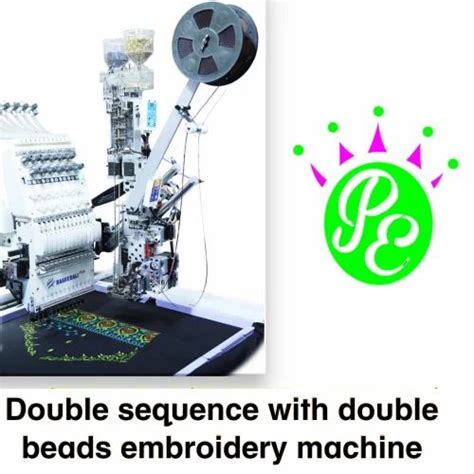 Double Sequence With Double Beads Embroidery Machine At ₹ 510000