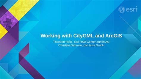 pdf working with citygml and arcgis esri1 if a building only