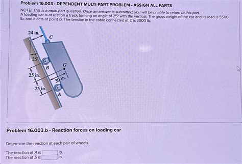 Solved Problem 16003 ﻿dependent Multi Part Problem