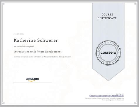 Softwaredeveloper Amazon Java Coursera Katherine Schwerer