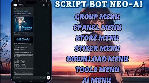 Script Bot Wa Neo Ai Fitur 100 Pairing Code No Enc Button Wa Ori No Backdoor