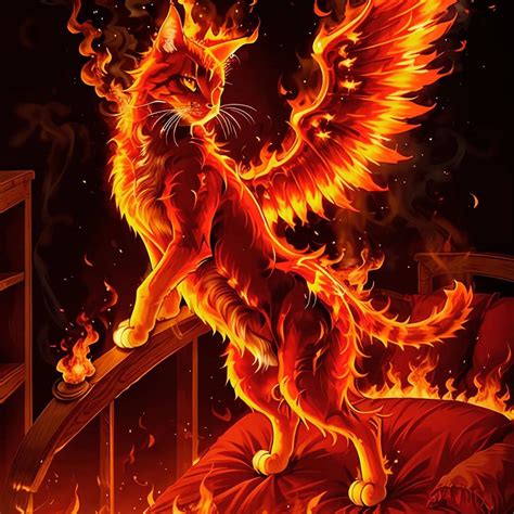 Greenwald The Mythical Phoenix Cat From Legends By Jorgeluis01 On