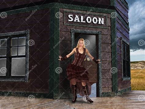 Dance Hall Girl Western Saloon Old West Stock Image Image Of Dance