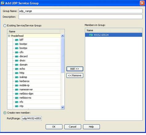 How To Nat A Port Range On Asdm For Asa 5505 Cisco Community