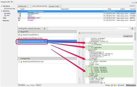 SourceTree版本控管 九 Unity Merge Conflict