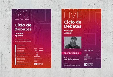 Ciclo De Debates Onstage Ag Ncia On Behance