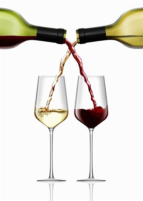Wine Bottle Pouring Into Glass