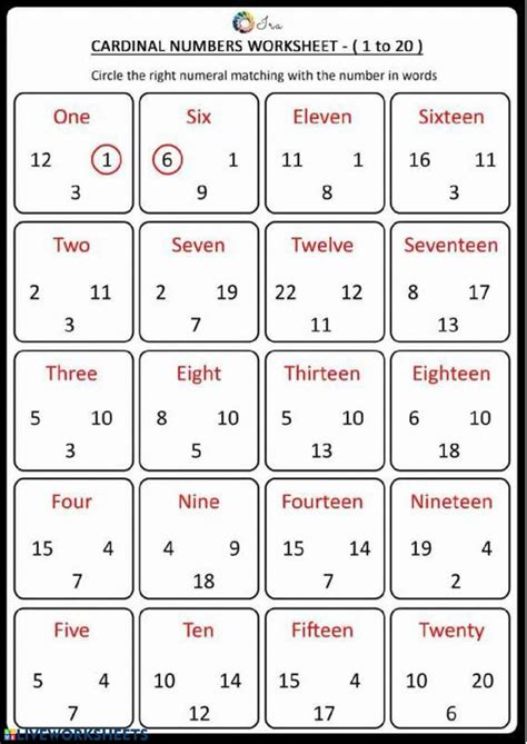 Cardinal Ordinal Numbers Liveworksheets My XXX Hot Girl