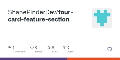 Github Shanepinderdevfour Card Feature Section