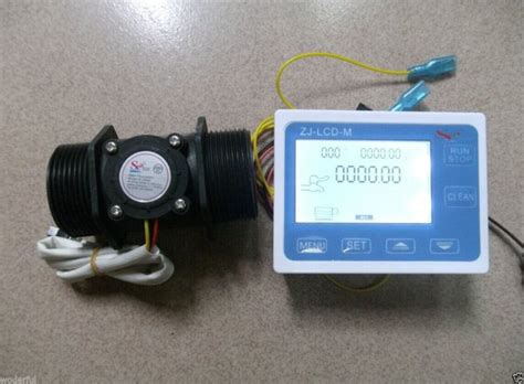 Jual Flow Water Sensor Meter 1 5 In Dan Digital LCD Display Control Di