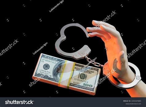 Responsibility Corrupt Actions Handcuffed Handcuffed Reaching Stock