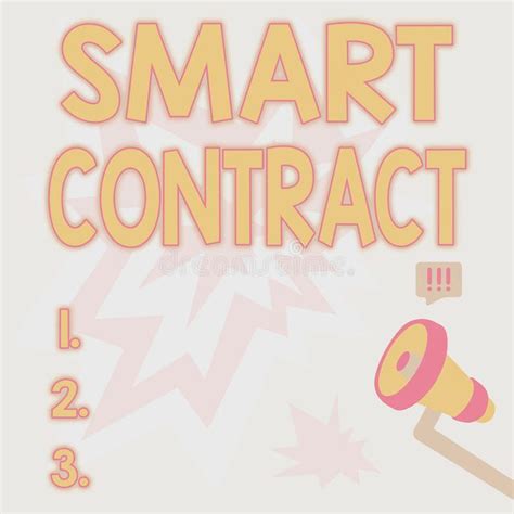 Writing Displaying Text Smart Contract Internet Concept Digital