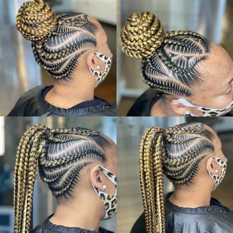 40 Stunning Stitch Braids Ponytail Cornrows Artofit