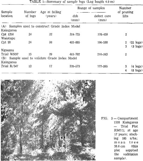 Figure 2 From A GRADE INDEX FOR PRUNED BUTT LOGS Semantic Scholar