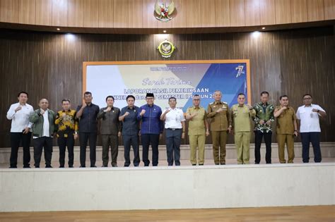 Pemkab Lutim Terima LHP Kinerja Dan DTT Semester II Tahun 2023 Dari BPK