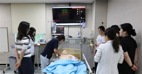 상지대 간호학과 지역 간호사 대상 응급간호 시뮬레이션 교육