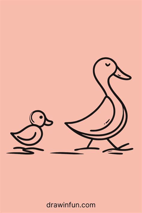 🦆 39 Easy Cute Duck Drawing Ideas Draw In Fun