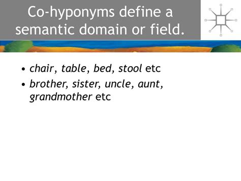 Ppt Senses Sense Components And Semantic Fields Powerpoint