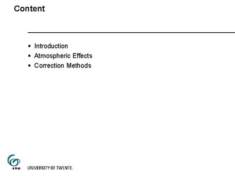 Atmospheric Distortions In Rs Images And Their Correction