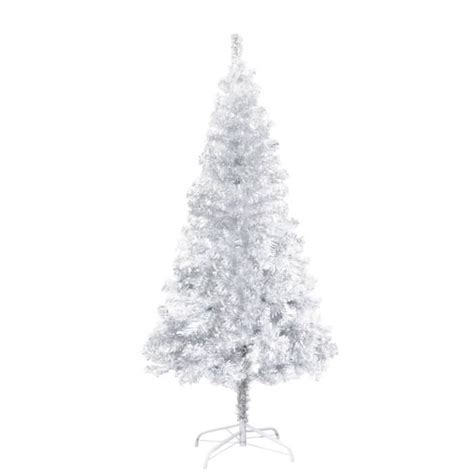 Sapin de Noël artificiel avec LED et support Argenté cm PET SALUTUYA BD Cdiscount
