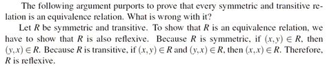 The Following Argument Purports To Prove That Every Symmetric And