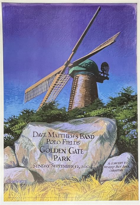 Dave Matthews Band Concert Poster At Golden Gate Fields San Francisco