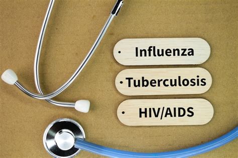Premium Photo Three Infectious Diseases Namely Influenza Tuberculosis