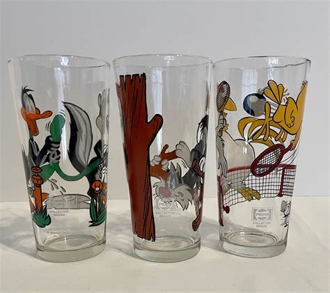 Vintage Looney Tunes Pepsi Brand Drinking Glasses Vintage Character