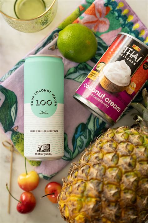 Shaken Piña Colada Mocktail Recipe Blushing Bungalow So Cute Youll