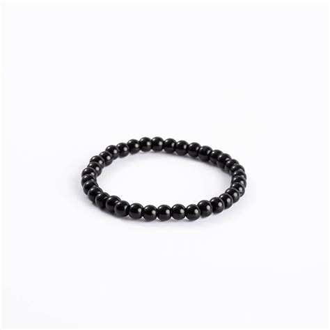 Black Obsidian Bracelet Beads