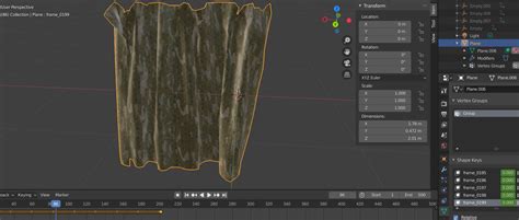Bake Cloth Simulation From Blender To Unity Unity Engine Unity