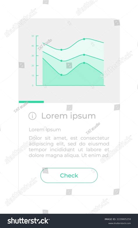 Areas Chart Ui Element Template Editable Stock Vector Royalty Free