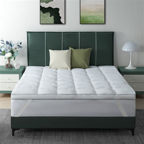 Queen Rose 3inch Mattress Topper Queen Extra Thick Pillowtop Plush