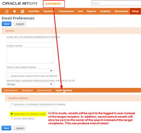 Tip How To Set Default Email Preferences For Sandbox And Release Preview Environments