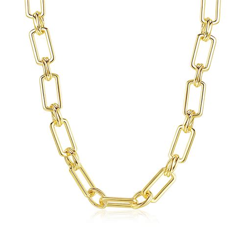 Link Chain Necklace In 18k Yellow Gold Jewepiter