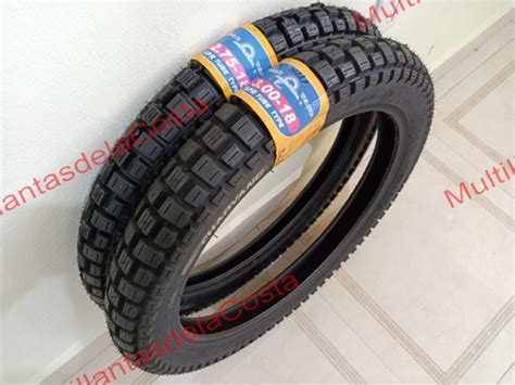 Llantas 3 00 18 Y 2 75 18 Doble Proposito De Gajos Envio Envío gratis