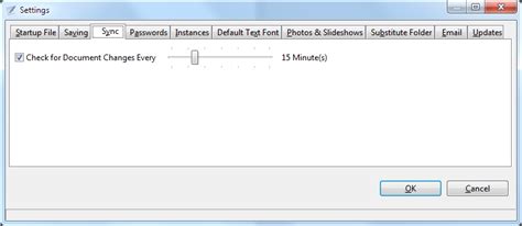 Vault 3 On Line Help Options Settings Dialog