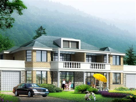 两户双联式别墅建筑设计文本（包含效果图cad） 居住建筑 筑龙建筑设计论坛