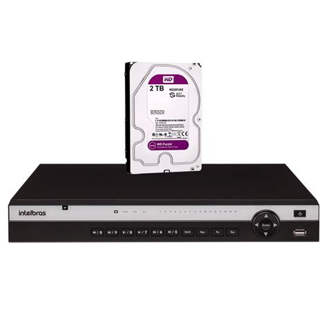 NVR Gravador de vídeo Intelbras NVD PLUS Canais Câmeras IP H Onvif Perfil S Ultra HD