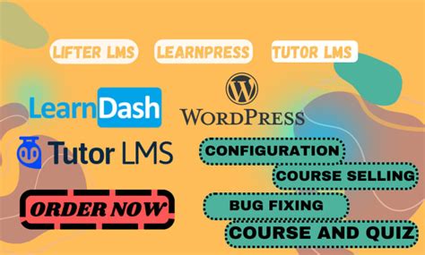 design wordpress learndash tutor lms website by elearning online course