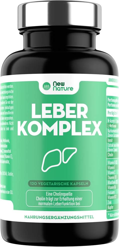 Leber Komplex Leber Reinigung Und Entgiftung Kapseln Mit Kurkuma